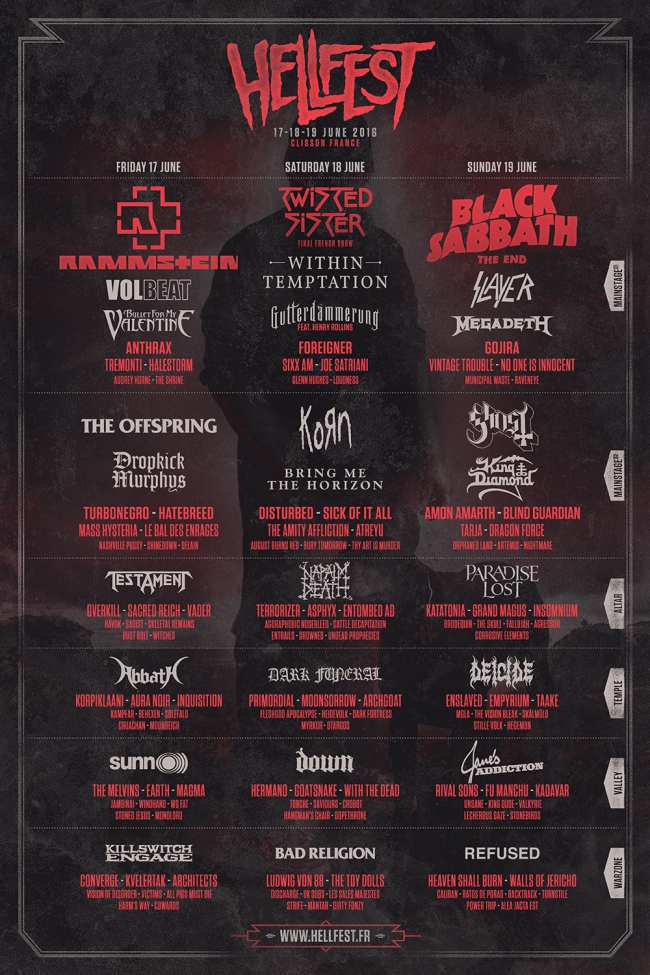 Hellfest 2016 : la programmation complète du plus grand festival metal ...